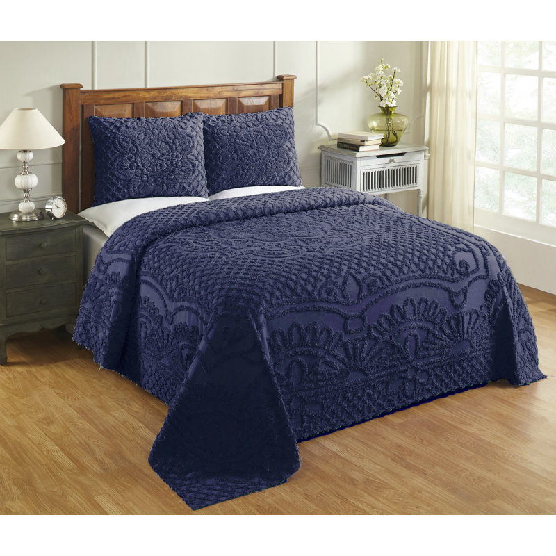 Better Trends BSTRQUNV Trevor Collection 100 Cotton Queen Bedspread S